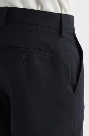 OPEN EDIT Slim Fit Stretch Cotton Chinos - Black