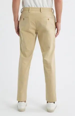 OPEN EDIT Slim Fit Stretch Cotton Chinos - Tan Starfish