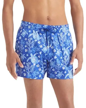 Vilebrequin Turtles Stretch 4.5" Swim Trunks - Marrakech