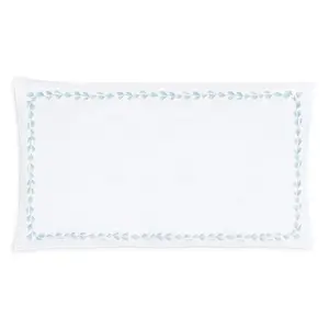 CHRISTIAN FISCHBACHER Foglia Embroidered Sateen King Pillowcase - Blue