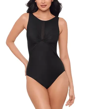 Miraclesuit Network News Evoke One Piece Swimsuit - Black