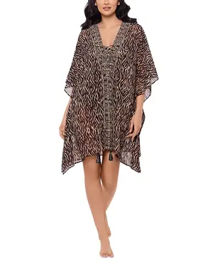 Miraclesuit Topkapi Printed Lace Up Caftan