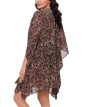 Miraclesuit Topkapi Printed Lace Up Caftan
