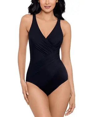 Miraclesuit Solid Oceanus One Piece Swimsuit - Black