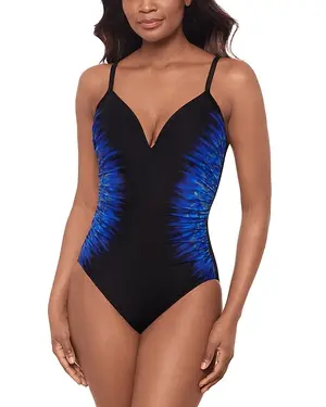Miraclesuit Paka Mayan Temptation One Piece Swimsuit - Blueblack