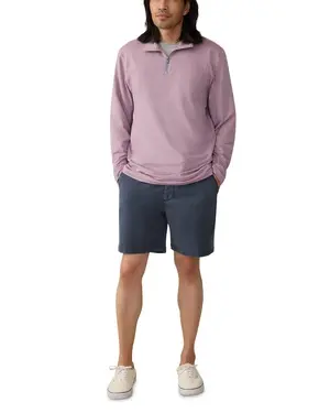 Faherty Brand Movement Quarter Zip Sweater - Rose Creek Stripe