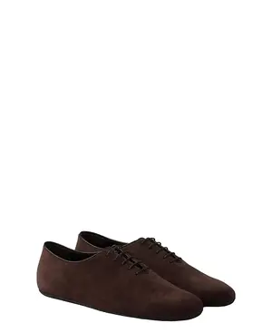 Prada Laced Suede Shoes Brown