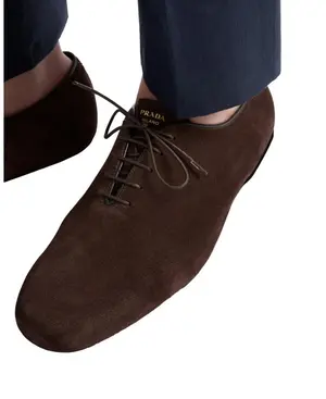 Prada Laced Suede Shoes