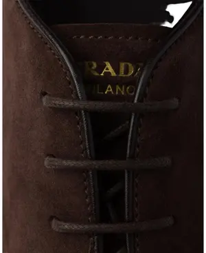 Prada Laced Suede Shoes