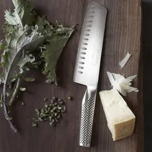 GLOBAL Stainless Steel 6 Hollow Edge Nakiri Vegetable Knife