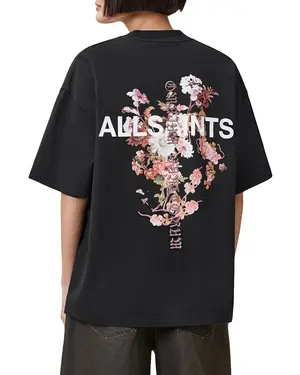 ALLSAINTS Eternal Etta Oversized Tee - Black