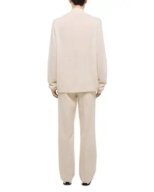 Helmut Lang Linen Polo Sweater - Ivory