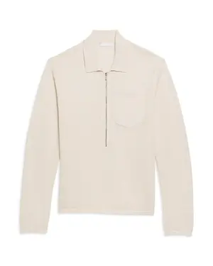 Helmut Lang Linen Polo Sweater - Ivory