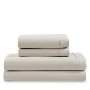 Calvin Klein Washed Percale Cotton Sheet Set, Twin - Light Beige