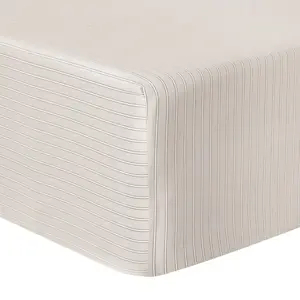 ANNE DE SOLENE Journey Striped Sateen Fitted Sheet, Queen