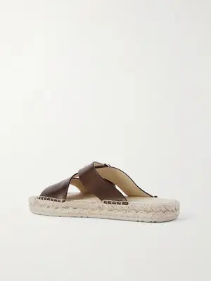 Loewe Paula's Ibiza Leather Platform Sandals