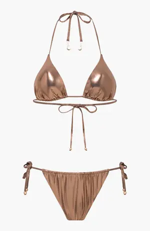 LUNA B Icon Bikini - Metallic Copper