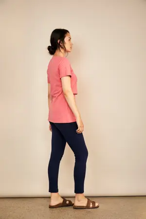 THE BSHIRT Nursing Crew Neck T-shirt - Rose