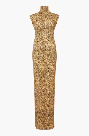 LUNA B Jasmine Dress - Printed Leopard