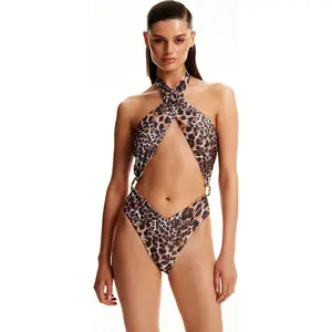 LUNA B Sophia One-piece Swimsuit - Printed Leopard