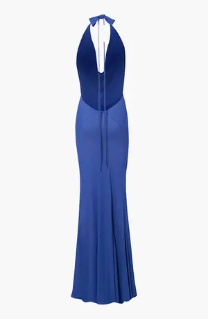 LUNA B WOLF Siren Maxi Dress - Sax Blue