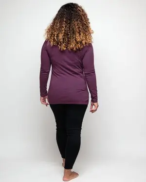 THE BSHIRT Nursing Long Sleeve Top - Plum