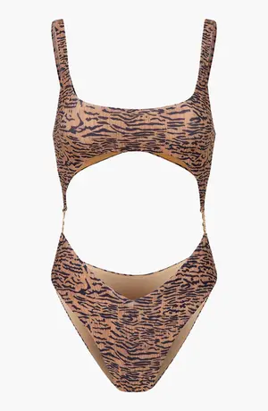 LUNA B Tempest Leopard-print Swimsuit - Printed Leopard