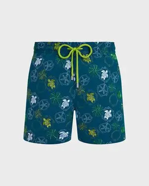 Vilebrequin Embroidered Swim Trunks - Blue