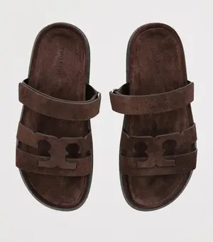 Tory Burch Suede Ines Sport Slides
