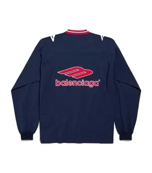 Balenciaga Oversized Tape Logo T-shirt - Blue