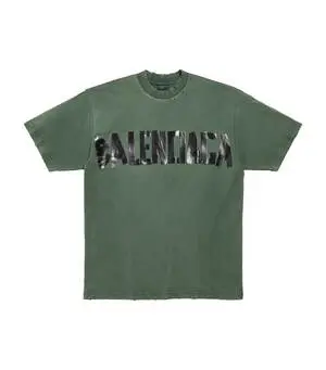 Balenciaga Oversized Logo T-shirt - Brown