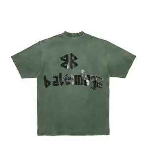 Balenciaga Oversized Logo T-shirt - Brown