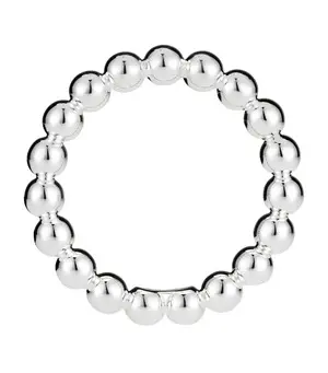 Christofle Set Of 2 -plated Perles Napkin Rings