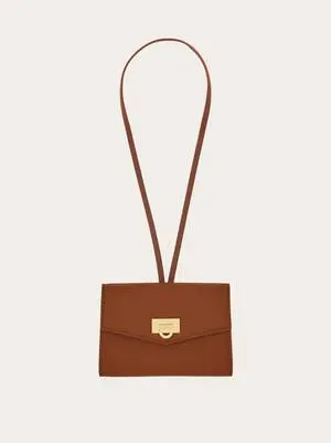 FERRAGAMO Card Holder Charm - Brown