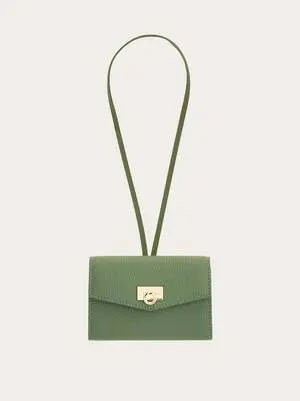 FERRAGAMO Card Holder Charm - Green