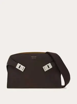 FERRAGAMO Hug Messenger Bag - Brown