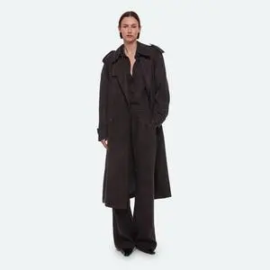 Helmut Lang Fluid Trench Coat - Truffle