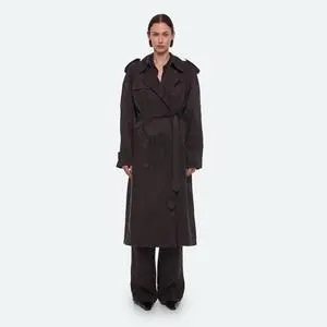 Helmut Lang Fluid Trench Coat - Truffle