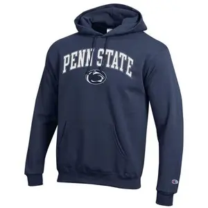 Champion Penn State Nittany Lions Arched Logo Fleece Pullover Hoodie - Navy