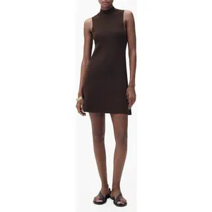 Mango Sleeveless Sweater Dress - Chocolate