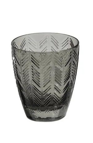 MISSONI HOME TABLEWARE Wine Glasses Zig Zag Set Of 6 9.8 Oz, Diam. 3.25 - Grey