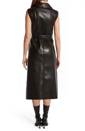 AS By DF Lola Recycled Leather Maxi Dress