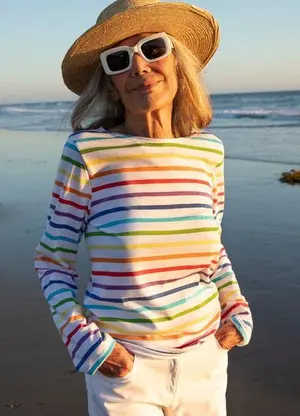 Saint James Minquiers Pride Striped Shirt