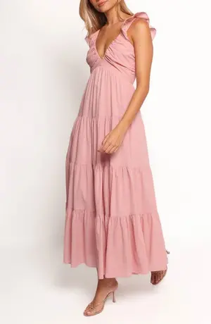 PETAL & PUP Susie Tiered Maxi Dress