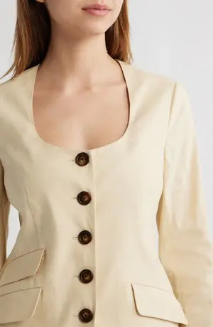 Rag & Bone Roslyn Linen Blend Blazer