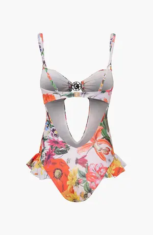 LUNA B Vivienne Swimsuit - Printed Ecru