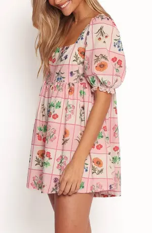 PETAL & PUP Floretta Puff Sleeve Romper