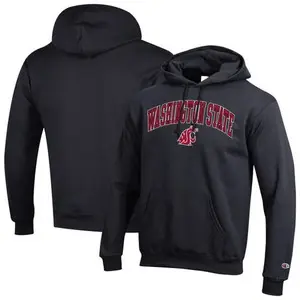 Champion Washington State Cougars Arched Logo Fleece Pullover Hoodie