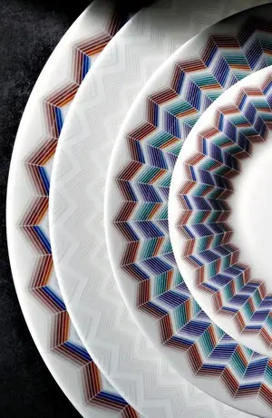 MISSONI HOME TABLEWARE Charger Plate Zig Zag Jarris 148 Diam. 12.5