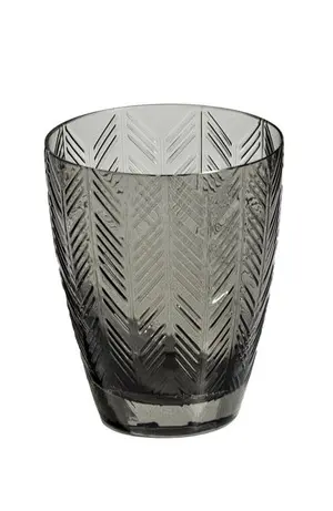 MISSONI HOME TABLEWARE Water Glass Zig Zag Set Of 6 11.8 Oz, Diam. 3.3 - Grey